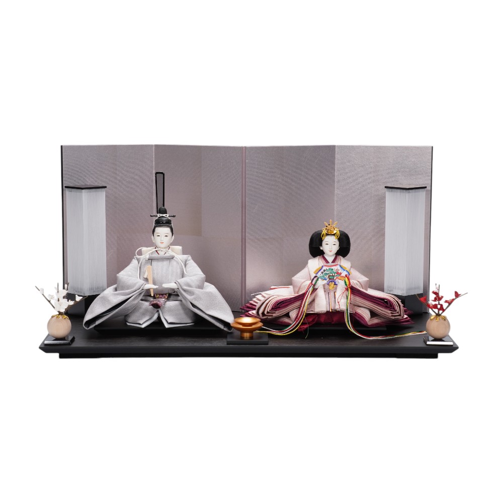 【雛人形】小三五 正絹 雲母染 親王飾り〈平安道翠作〉[253-081] : 人形の岩崎Yahoo!店 - 通販 - Yahoo!ショッピング