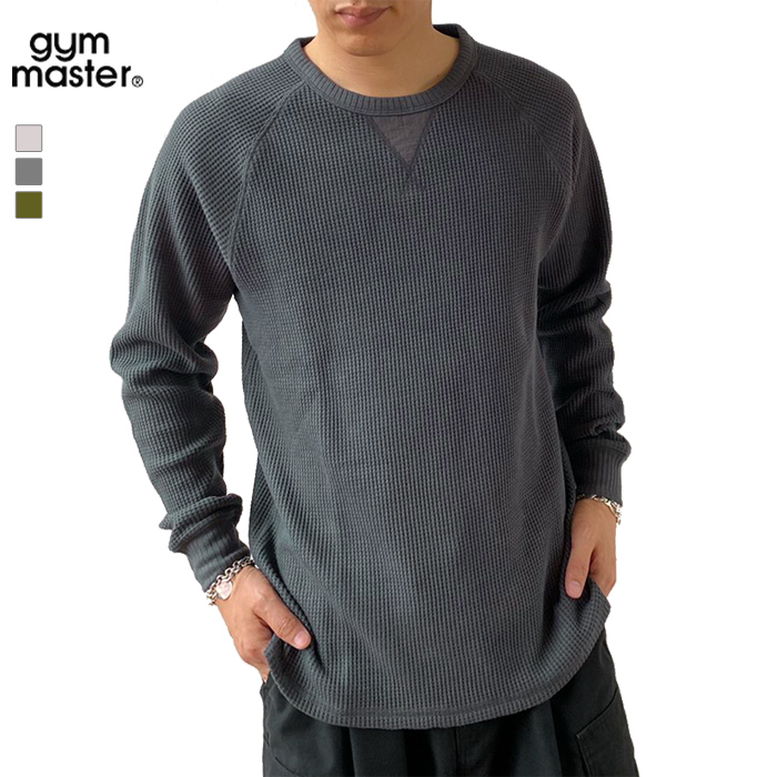 gym master ジムマスター ワッフル Tシャツ ロンT メンズ ラグラン ロンTee G433751 長袖 クルーネック トレーナー ラグランスリーブ : J-piaplus - 通販 ...
