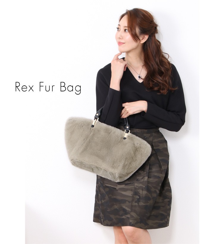 sankyo shokai（三京商会） ファー バッグ レディース レッキス 秋冬