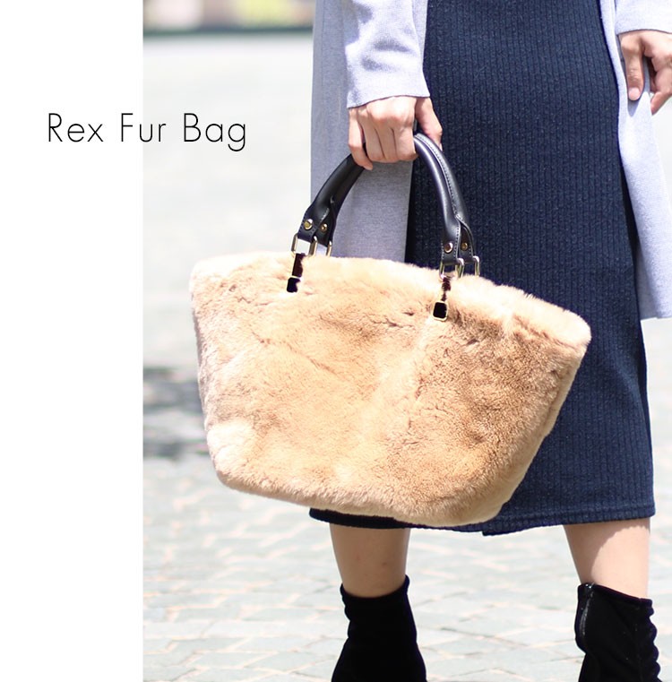 sankyo shokai（三京商会） ファー バッグ レディース レッキス 秋冬