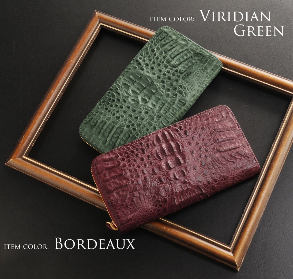 カイマン 財布 メンズ ラウンドファスナー 長財布 マット 加工 ゴールド金具 全9色 カード収納12枚 (No.06001302-mens-1) sankyo shokai（三京商会） カイマン ラウンドファスナー 長財布