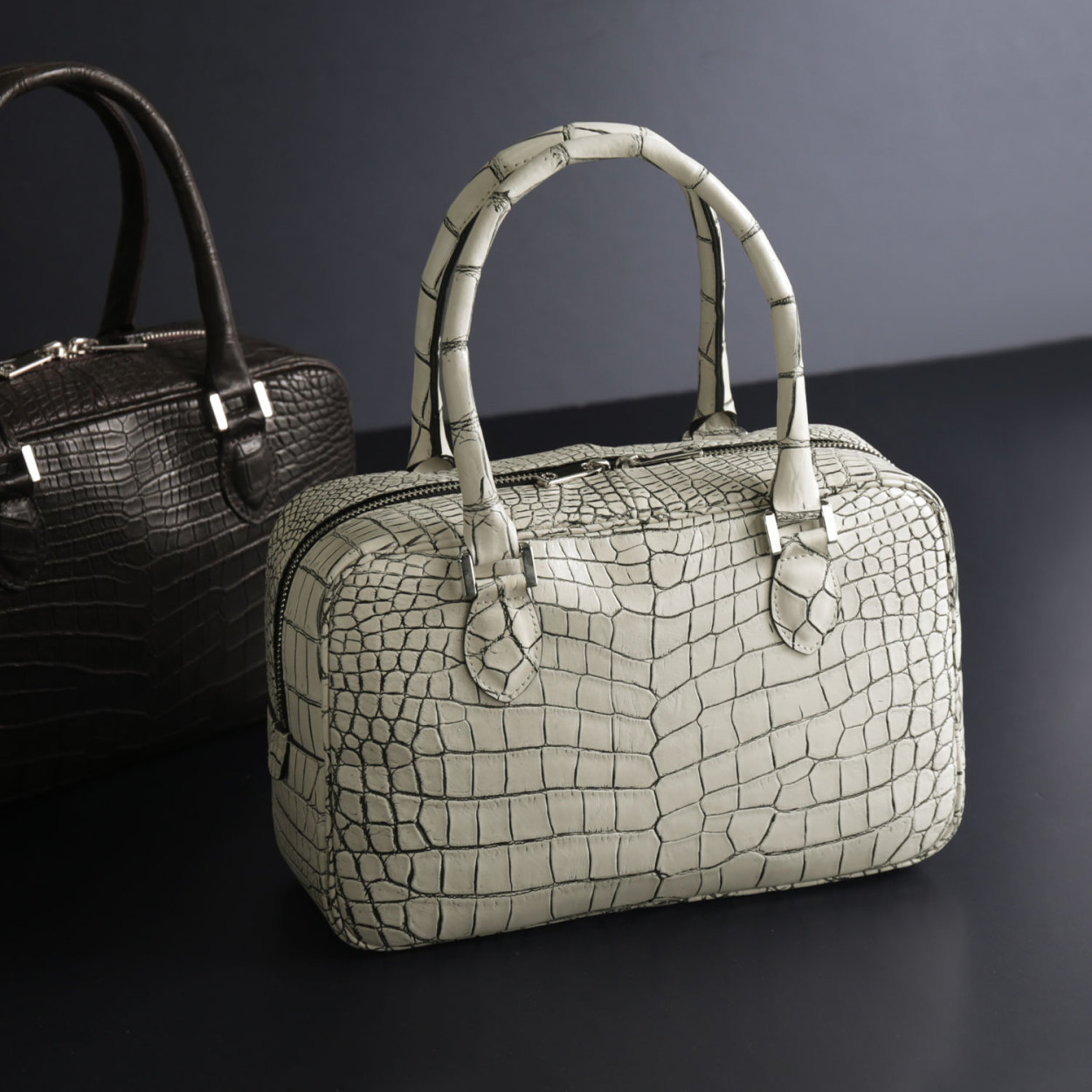 sankyo shokai（三京商会） クロコダイル ハンドバッグ レディース