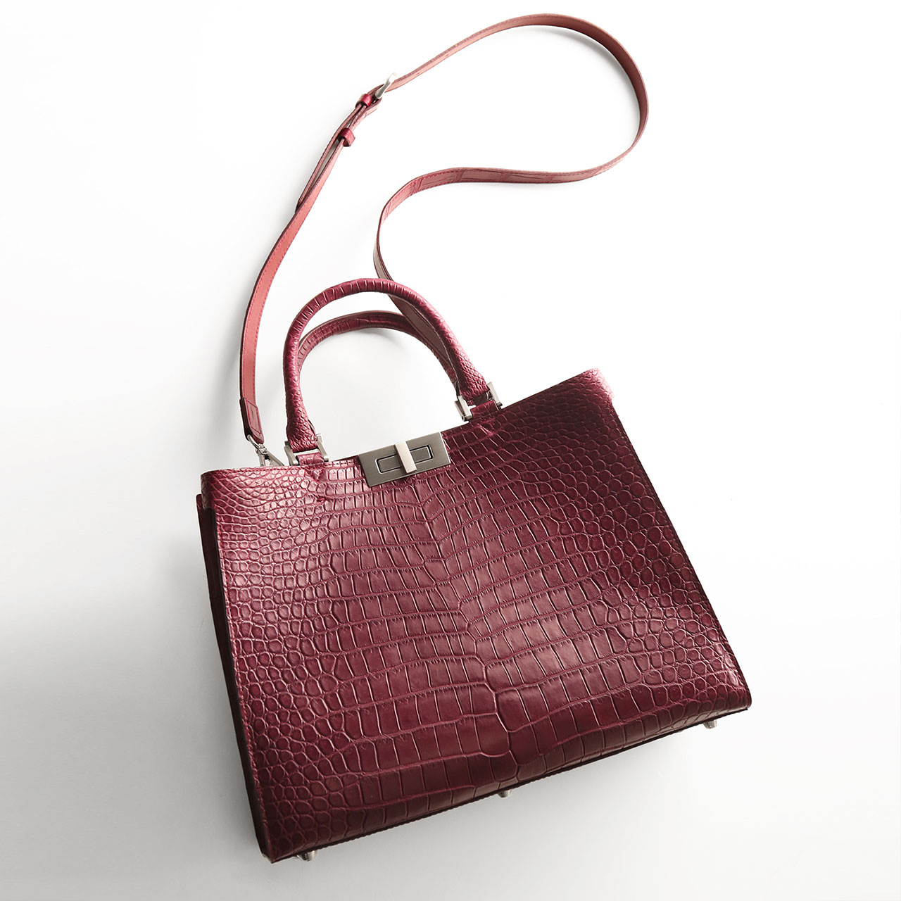 sankyo shokai（三京商会） スモール クロコダイル トートバッグ