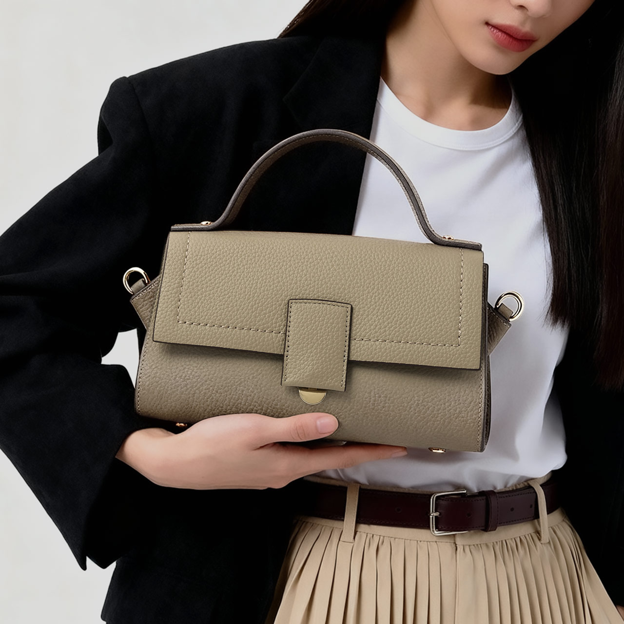 (取寄) ボラティル レディース パラオ VOLATILE women Palau Brown HALEINE（アレンヌ） 本革 2WAY バッグ レディース バッグ LORISTELLA