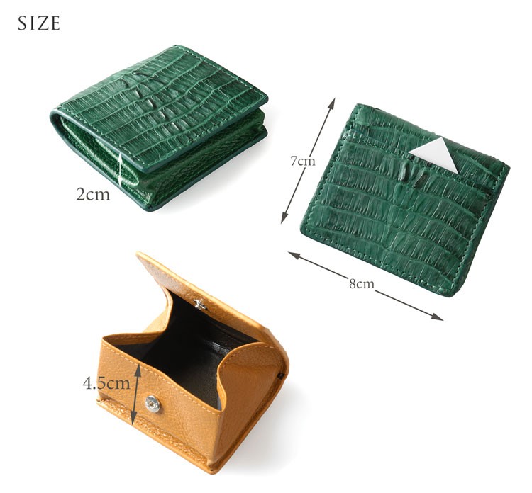 sankyo shokai（三京商会） カイマン BOX型 小銭入れ 財布/メンズ 男性