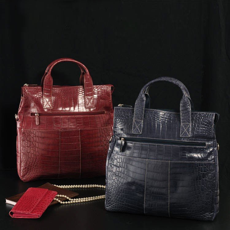 2way/ミシシッピー アリゲーター2WAYトートバッグ マット加工 / レディース A4 通勤バッグ 保証書 付き :9894r ...