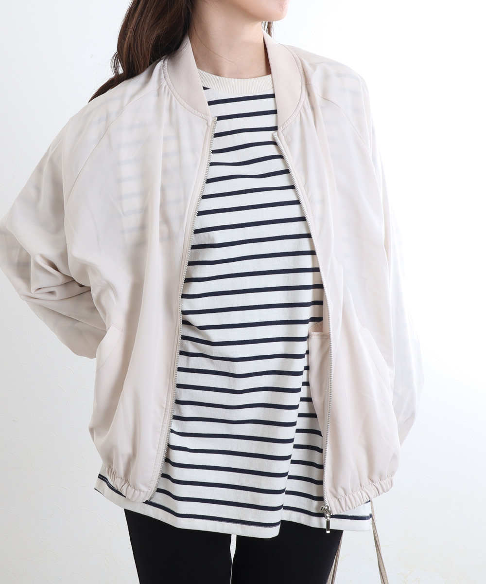 ブルゾン レディース 春 薄手 ノーカラー ジャケット MA-1 カジュアル 羽織り :01-670007591rn:ジャッコランタン ...