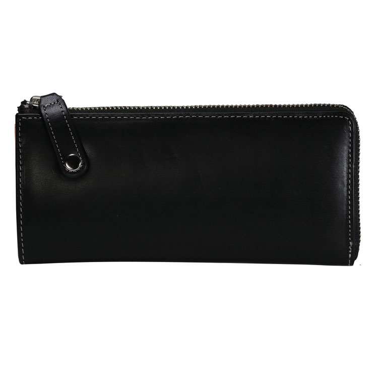 財布 本革長財布 栃木レザー×ボンテッドレザー 革 L字ファスナー 長