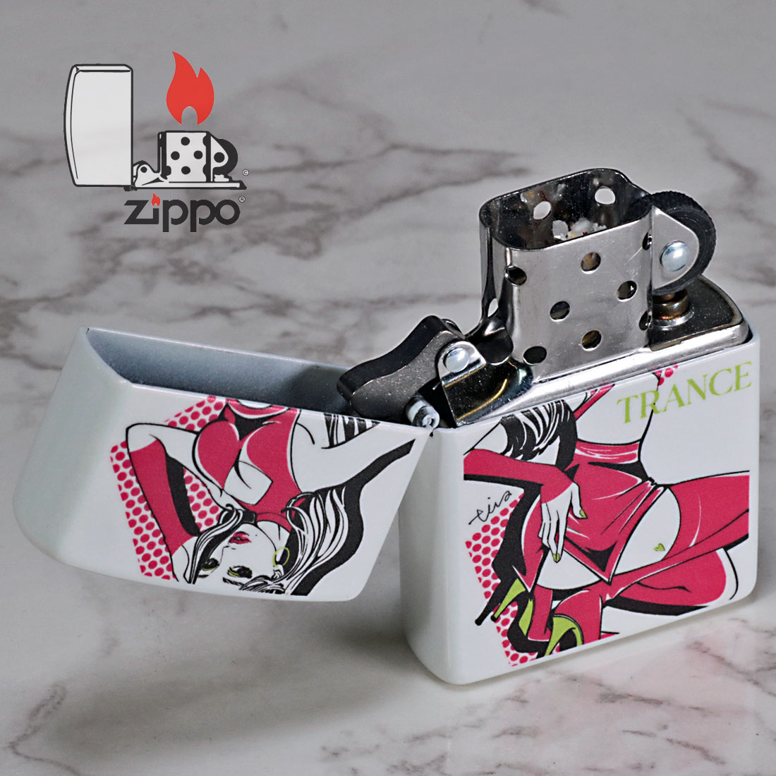 ペンギンライター ZIPPO ファッションイラストレーター tica ishibashi 石橋智香 TRANCE LADY トランスレディ ...