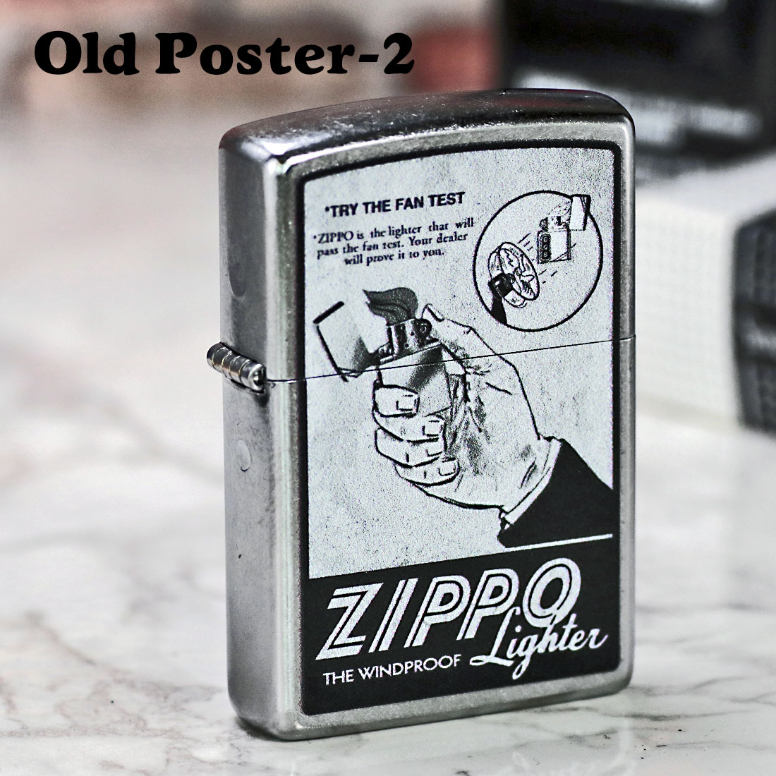 ZIPPO zippo(ジッポーライター) Old Poster-2 プリント加工 ストリートクローム Z207-119571 ZIPPO ...