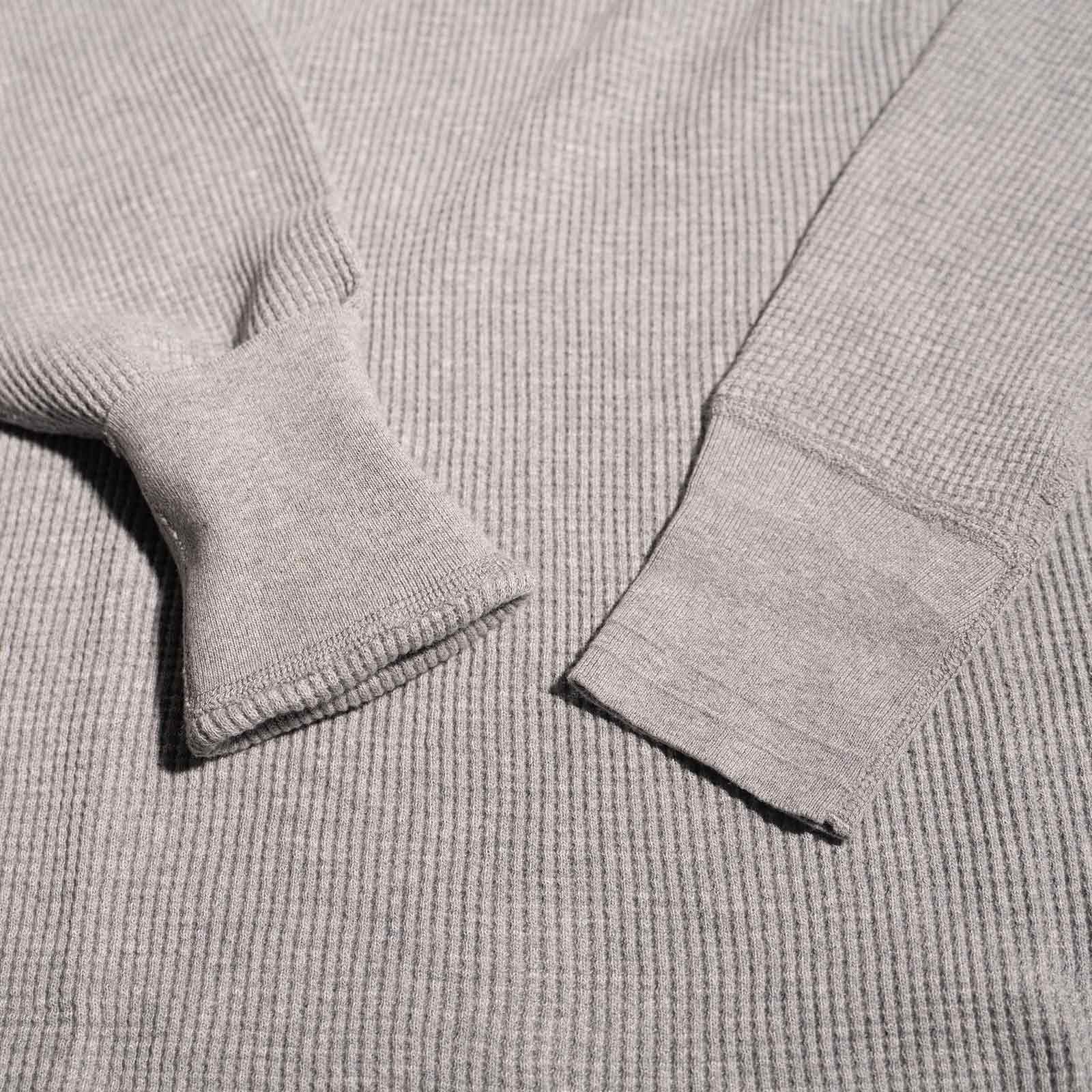 ヘルスニット Healthknit 52016 サーマルキング ワッフル ヘンリーネック 長袖 パッケージ入り ｜ メンズ M-XL ワッフル ...