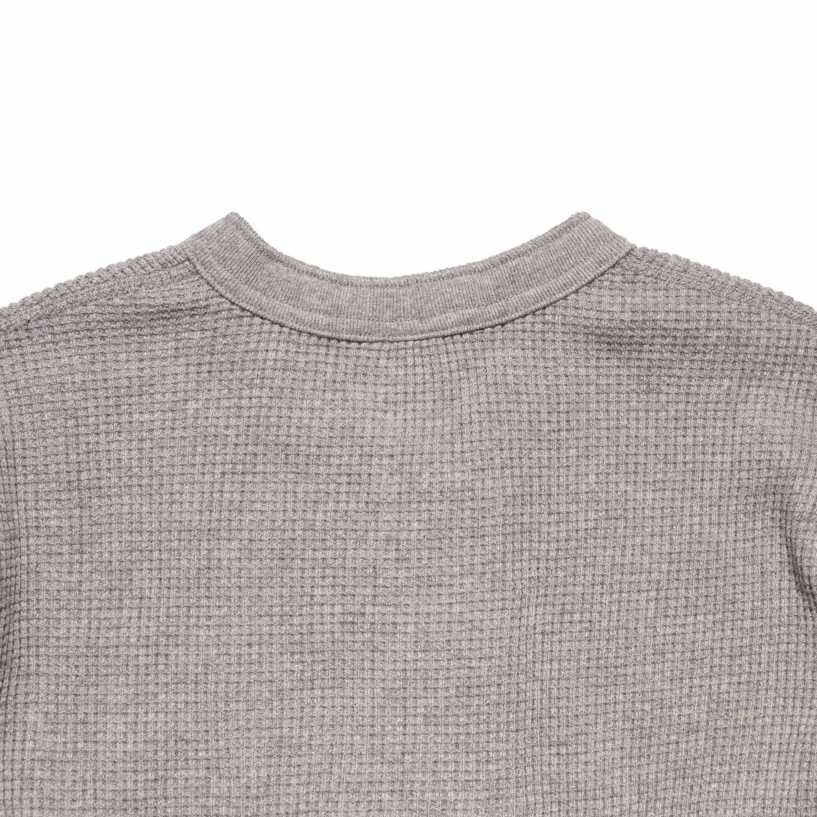 ヘルスニット Healthknit 52016 サーマルキング ワッフル ヘンリーネック 長袖 パッケージ入り ｜ メンズ M-XL ワッフル ...