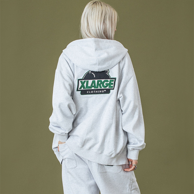 XLARGE（エクストラ ラージ） SLANTED OG ZIP HOODED SWEATSHIRT スランテッド OGロゴ ジップ フー ...