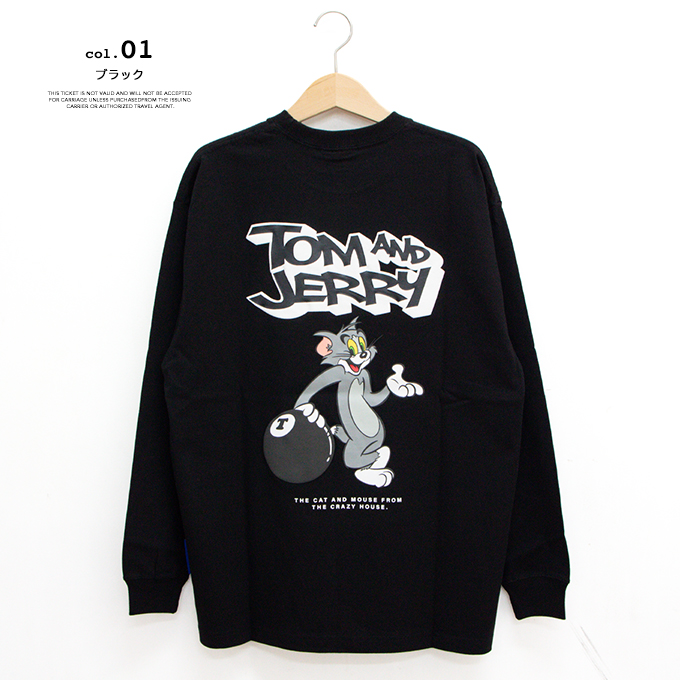 SEQUENZE SEQUENZ シークエンズ TOM and JERRY BALL L/S TEE トムとジェリー 8ボール バックプリント 長袖Tシャツ 24370912 / I ...