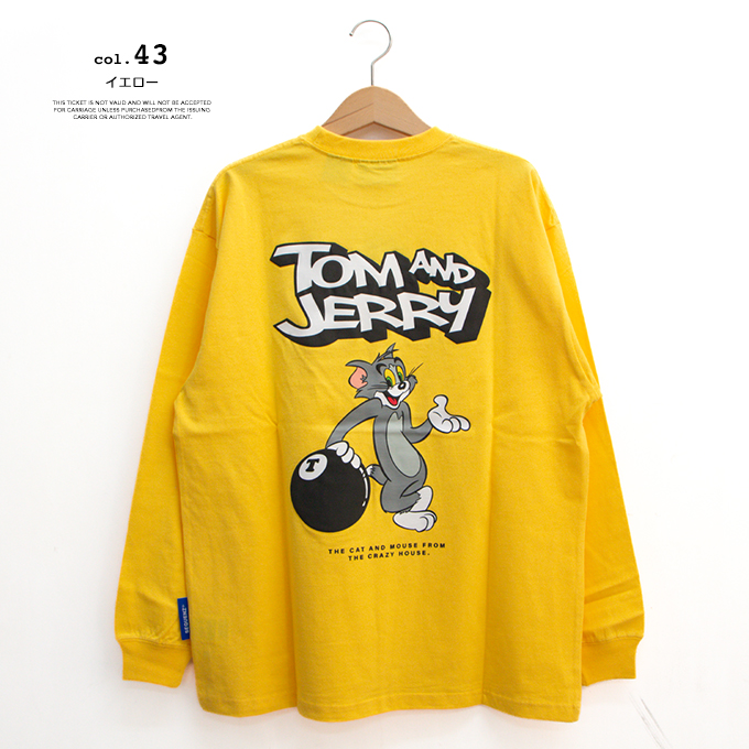 SEQUENZE SEQUENZ シークエンズ TOM and JERRY BALL L/S TEE トムとジェリー 8ボール バックプリント 長袖Tシャツ 24370912 / I ...