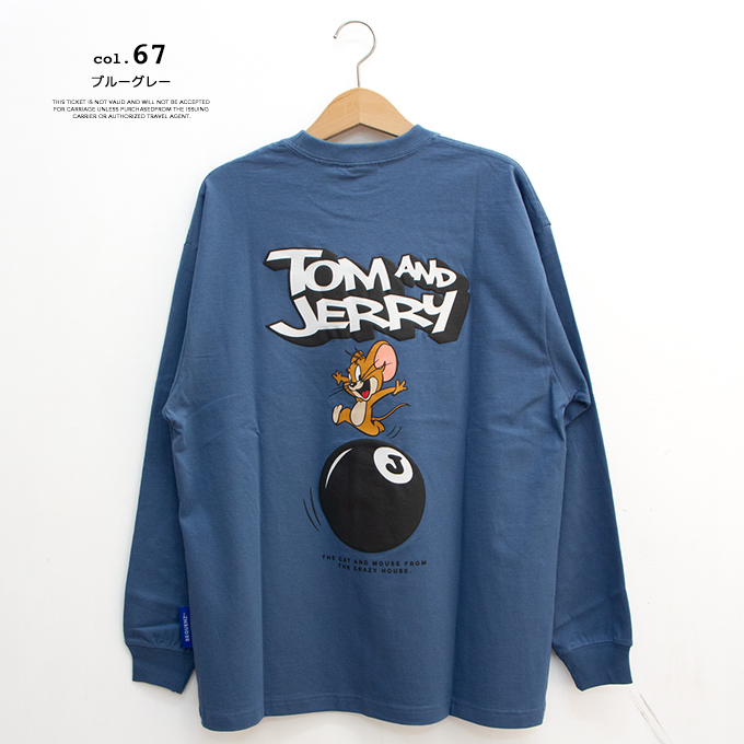 SEQUENZE SEQUENZ シークエンズ TOM and JERRY BALL L/S TEE トムとジェリー 8ボール バックプリント 長袖Tシャツ 24370912 / I ...