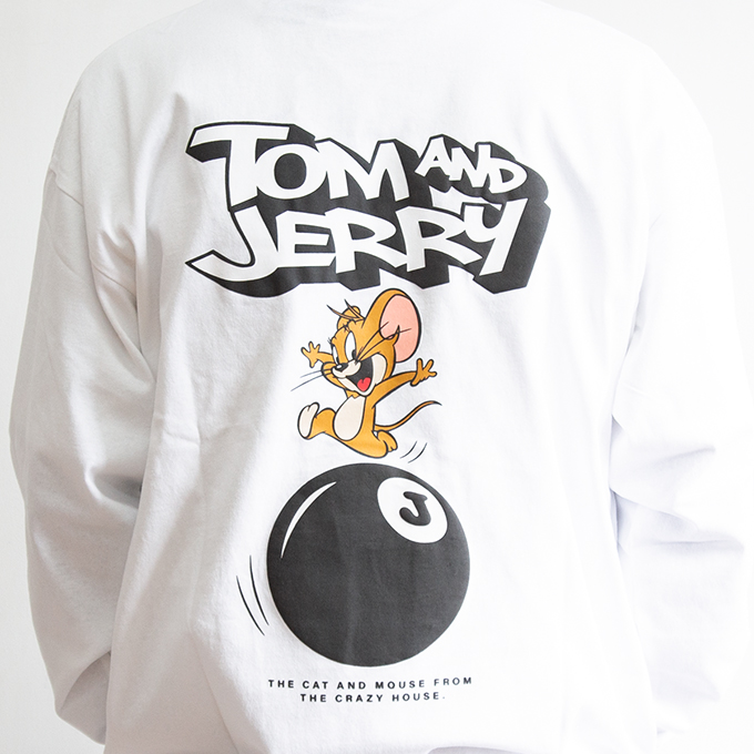 SEQUENZE SEQUENZ シークエンズ TOM and JERRY BALL L/S TEE トムとジェリー 8ボール バックプリント 長袖Tシャツ 24370912 / I ...