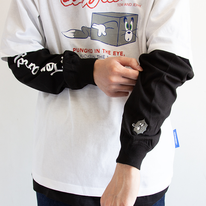 SEQUENZ シークエンズ TJ VINTAGE LIKE TEE LAYERED トムとジェリー ヴィンテージ ライク レイヤード Tシャツ 24570901 / 2024SPRING ...
