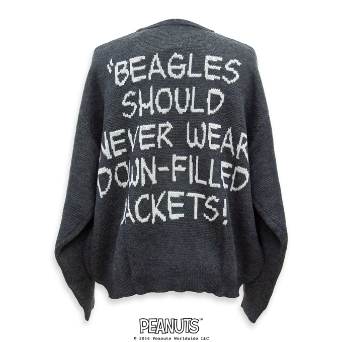 SEQUENZE SEQUENZ シークエンズ SNOOPY × パファーダウン スヌーピー ニット クルーネック ワイド シルエット I-24770931 : ジーンズステーション ...