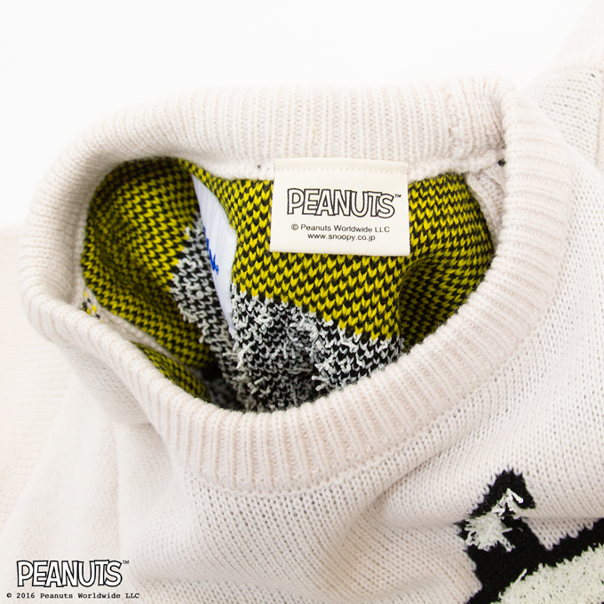 SEQUENZ シークエンズ スヌーピー オーバーサイズ ニット プルオーバー クルーネック TP SNOOPY FACE KNIT I-25370910 : 25370910ec ...