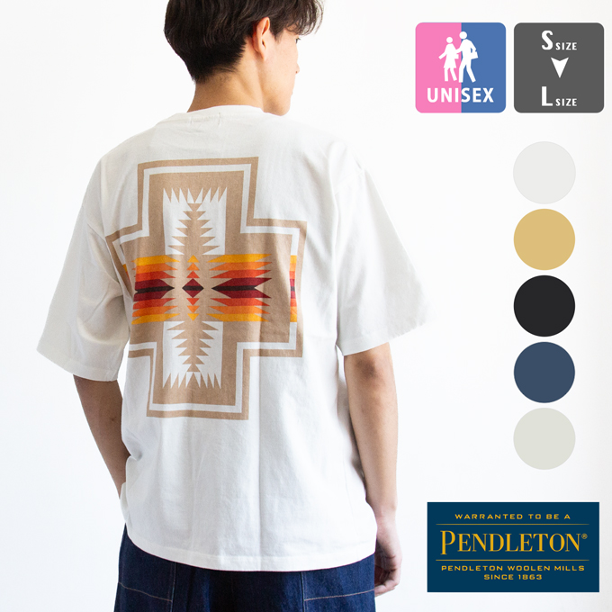 PENDLETON ペンドルトン バックプリント ショートスリーブ Tシャツ Back Print S/S Tee 4275-6005 42756005 / 2024SS : ジーンズ ...