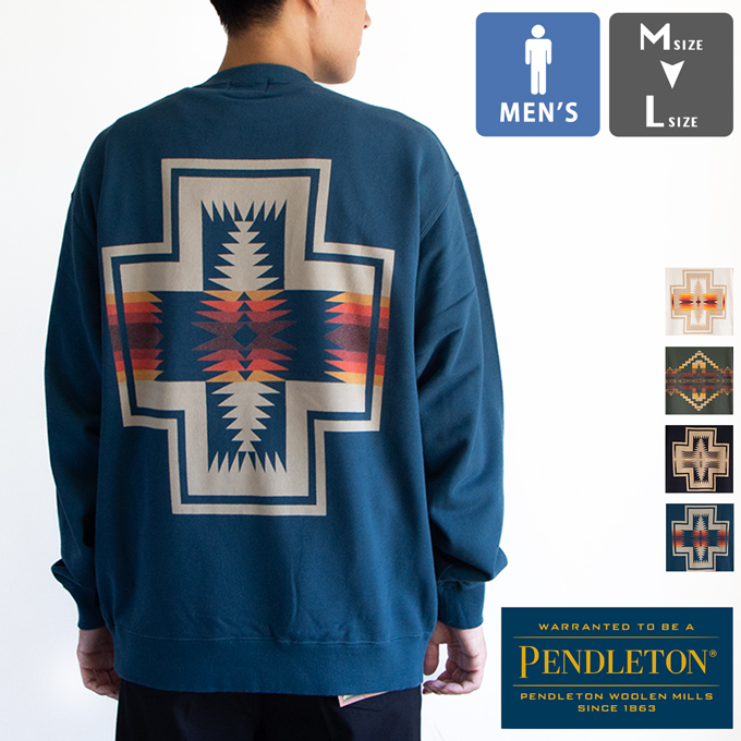 PENDLETON ペンドルトン Back Print Sweat Pullover 44757013 バックプリント スウェット プルオーバー 4475-7013 / 2024AW ...
