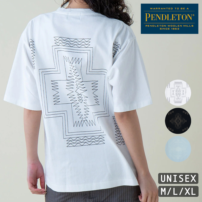 PENDLETON ペンドルトン バック EMB 刺繍 デザイン 半袖 Tシャツ ユニセックス 5275-0016 / : ジーンズステーション Yahoo!店 - 通販 - Yahoo!ショッピング