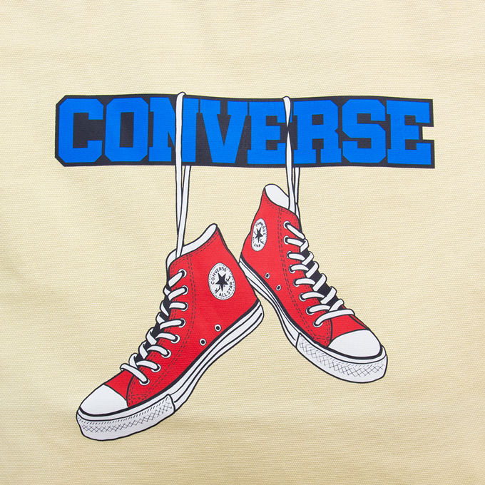 CONVERSE コンバース キャンバス シューズ ロゴ プリント トートバッグ CANVAS HANGING SHOES LOGO ...
