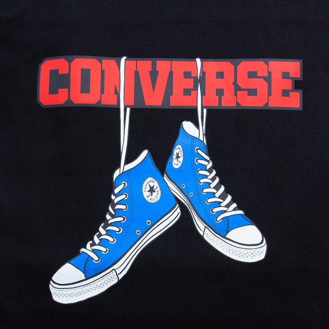 CONVERSE コンバース キャンバス シューズ ロゴ プリント トートバッグ CANVAS HANGING SHOES LOGO ...