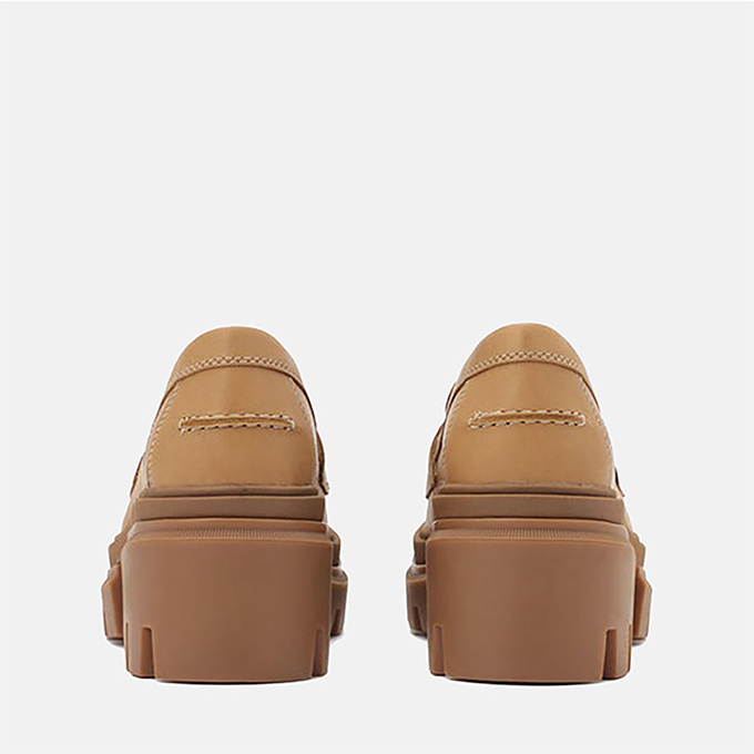 Timberland ティンバーランド レディース エバリー ローファー シューズ ライトベージュ EVERLEIGH LOAFER SHOE ...