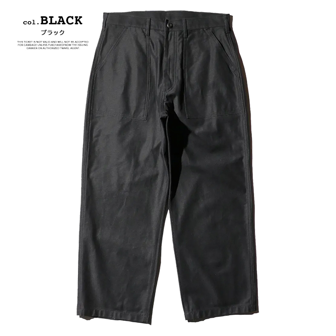 GUNG HO（ガンホー） 4POCKETS WIDE FATIGUE TROUSER BACK SATIN 4