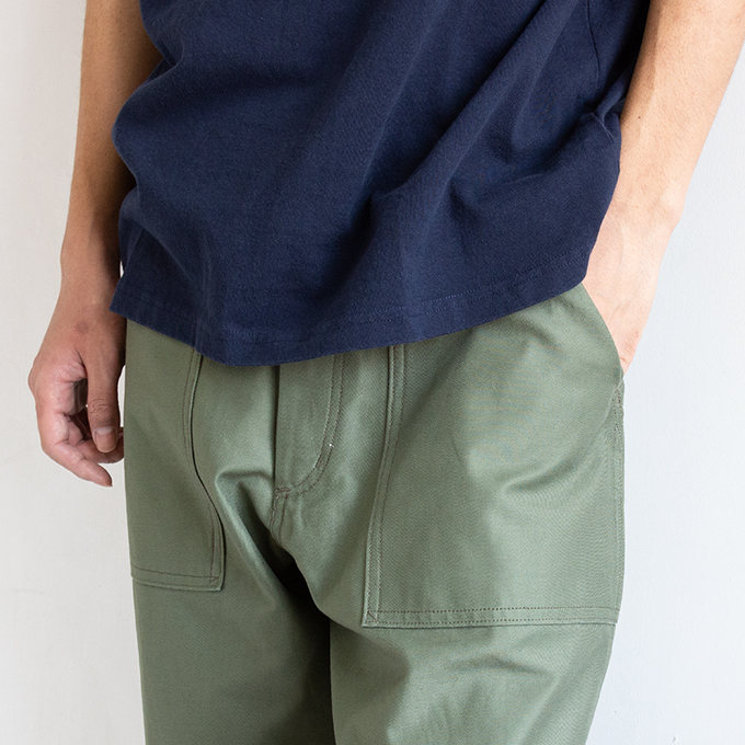GUNG HO（ガンホー） 4POCKETS WIDE FATIGUE TROUSER BACK SATIN 4