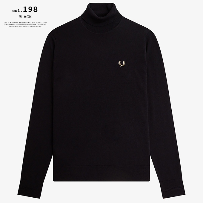 FRED PERRY（フレッドペリー） Roll Neck Jumper ロールネック ジャンパー ニット K9552 / 2023AW ...