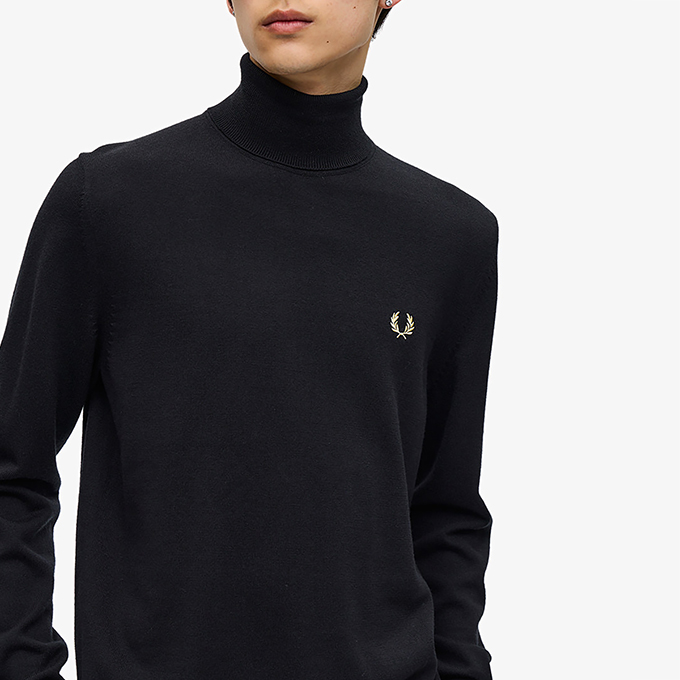 FRED PERRY（フレッドペリー） Roll Neck Jumper ロールネック ジャンパー ニット K9552 / 2023AW ...