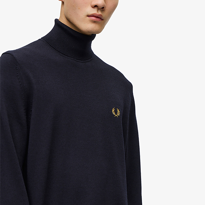FRED PERRY（フレッドペリー） Roll Neck Jumper ロールネック ジャンパー ニット K9552 / 2023AW ...