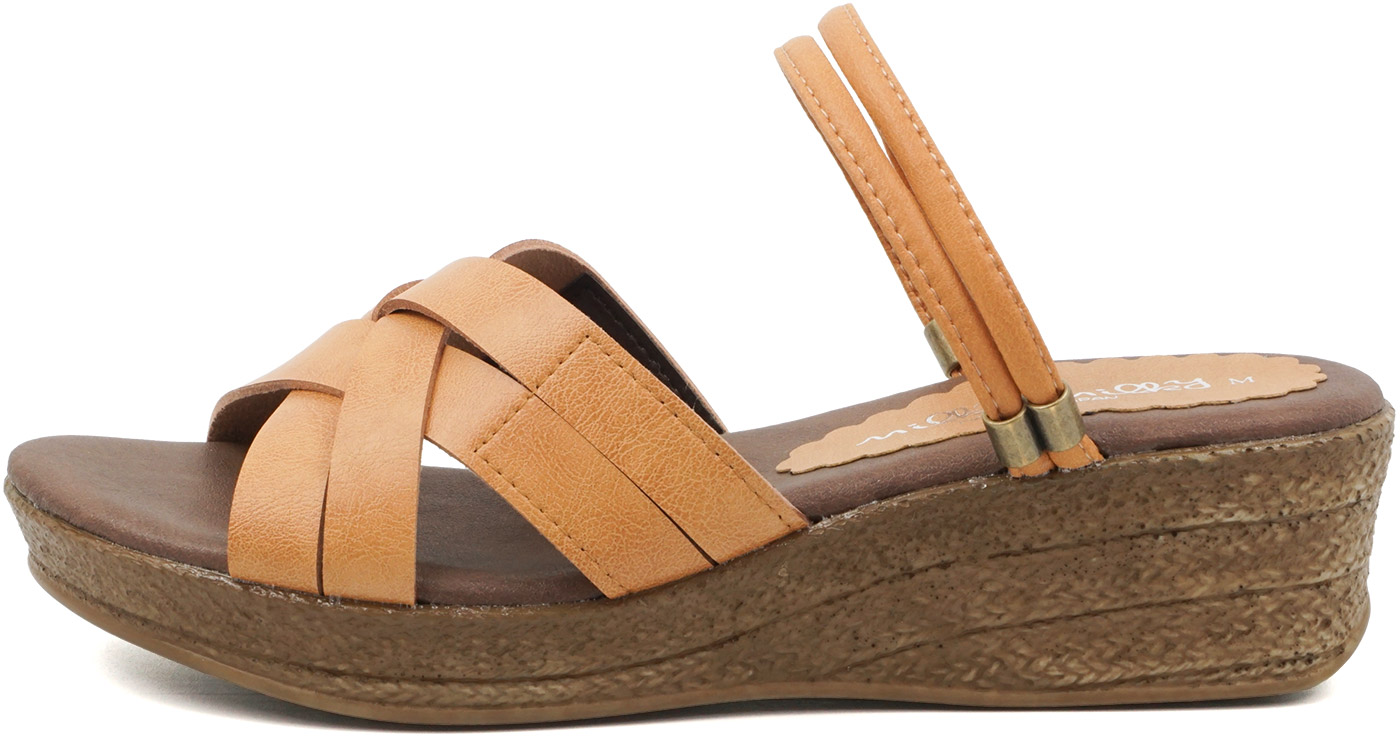 サンダル レディース ウェッジソール 日本製 2way バックストラップ 痛くない 軽量 春夏 シンプル ナチュラル ブラウン レッド ベージュ 5382 :109-5382:Jerico ...