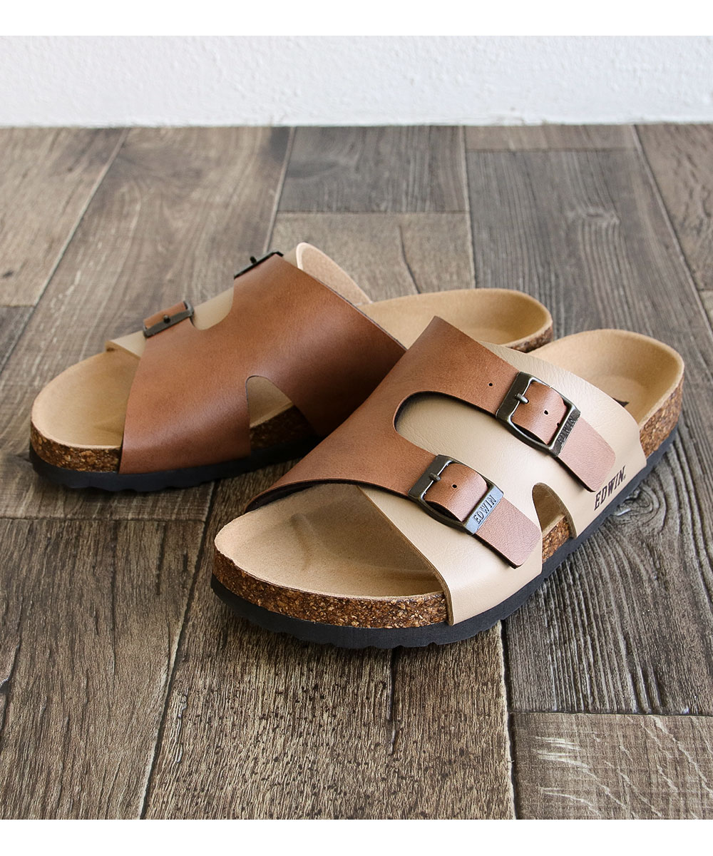 EDWIN（エドウィン） コンフォートサンダル メンズ おしゃれ サンダル カジュアル アウトドア ブラック ダークブラウン ベージュ EDWIN 1007 : Jerico Yahoo!店 ...