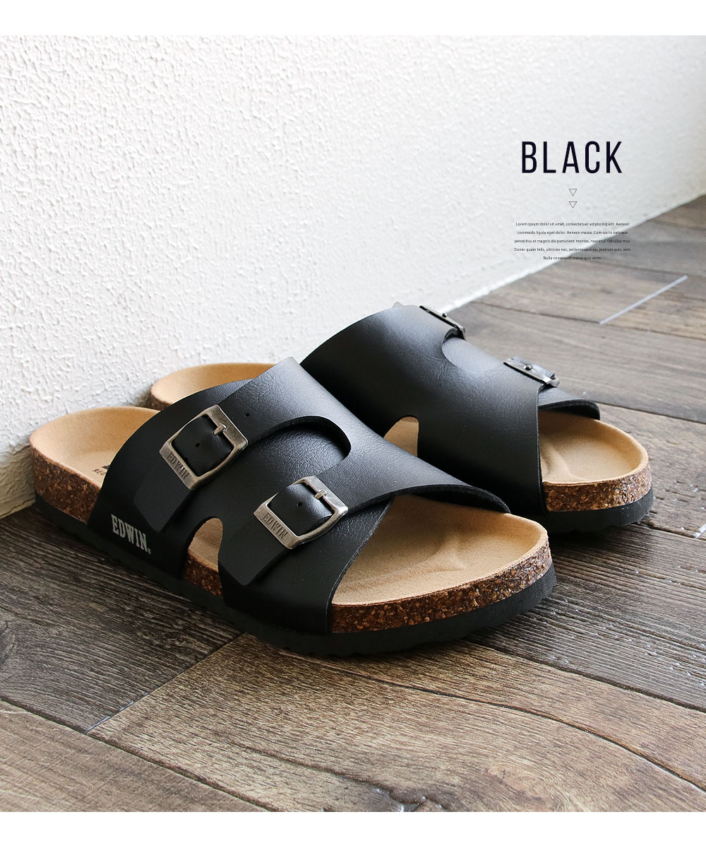 EDWIN（エドウィン） コンフォートサンダル メンズ おしゃれ サンダル カジュアル アウトドア ブラック ダークブラウン ベージュ EDWIN 1007 : Jerico Yahoo!店 ...