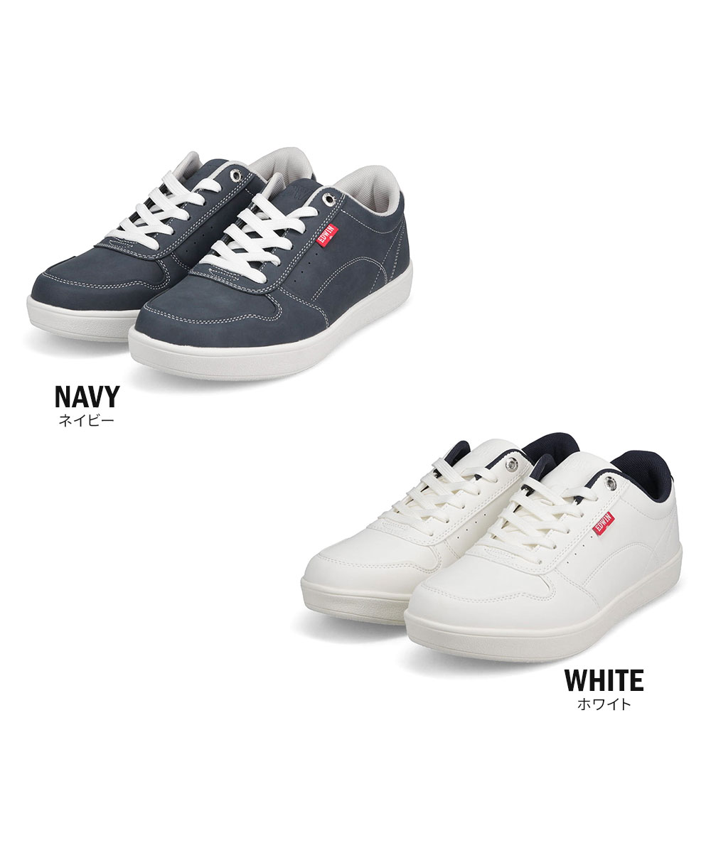EDWIN（エドウィン） スニーカー メンズ ローカット 軽量 靴 履きやすい カジュアル 疲れにくい 男性 おしゃれ ネイビー 白 ホワイト EDWIN 7055 : Jerico ...