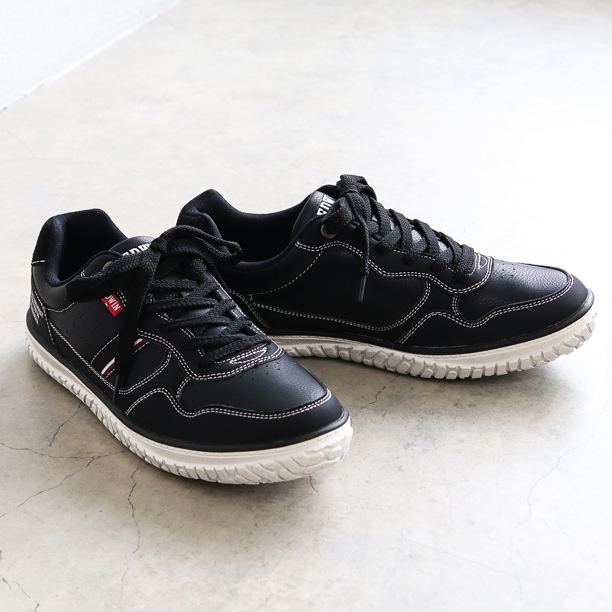 EDWIN エドウィン スニーカー メンズ ローカット 軽い 幅広 ゆったり 耐滑 通学 靴 カジュアル 男性 黒 ブラック 白 ホワイト 7761 : Jerico Yahoo!店 - 通販 ...