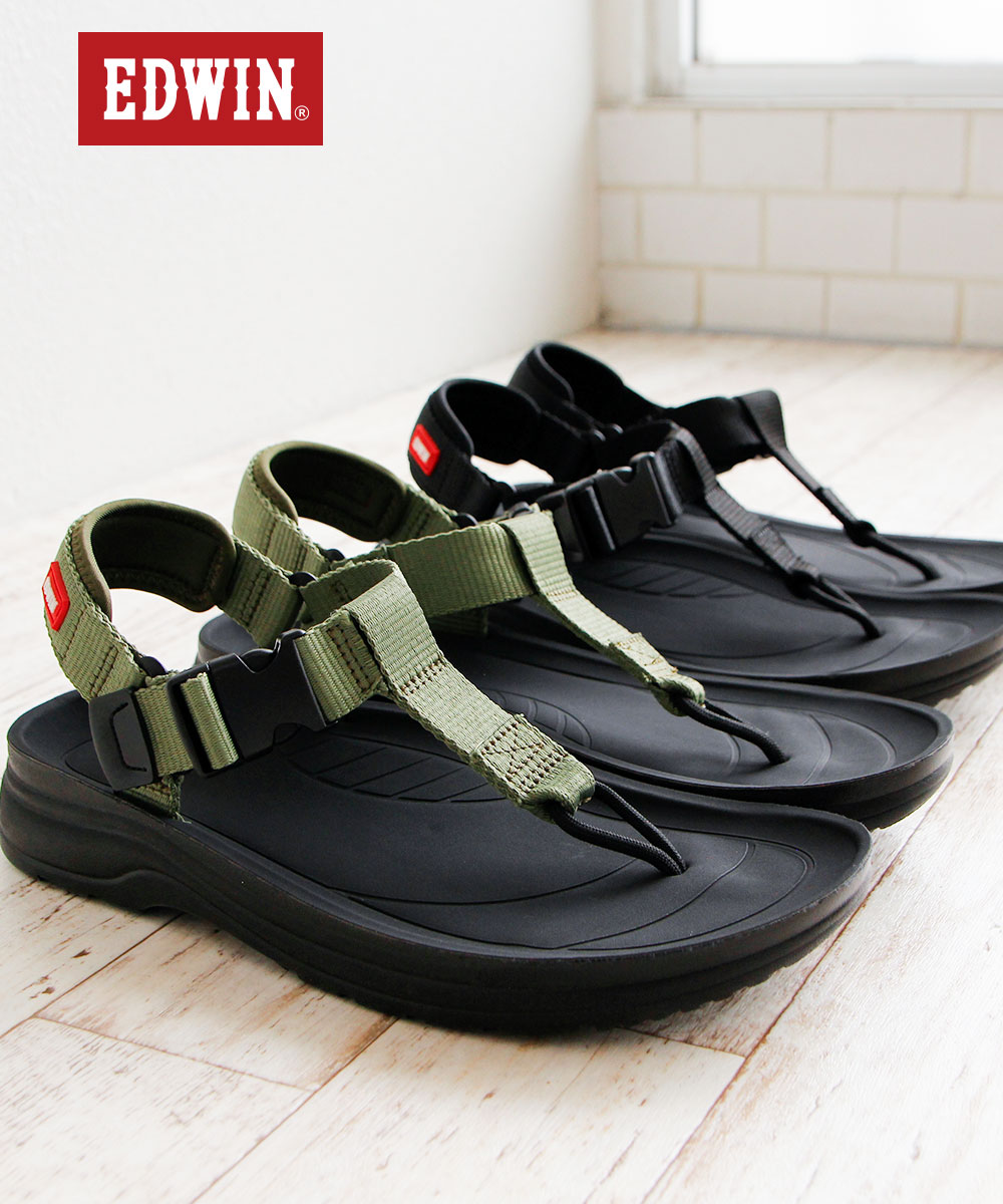 EDWIN メンズ スポーツサンダル アウトドア シンプル 疲れにくい 歩きやすい トング リラックス コンフォート レジャー エドウィン 5122 : Jerico Yahoo!店 - 通販 ...
