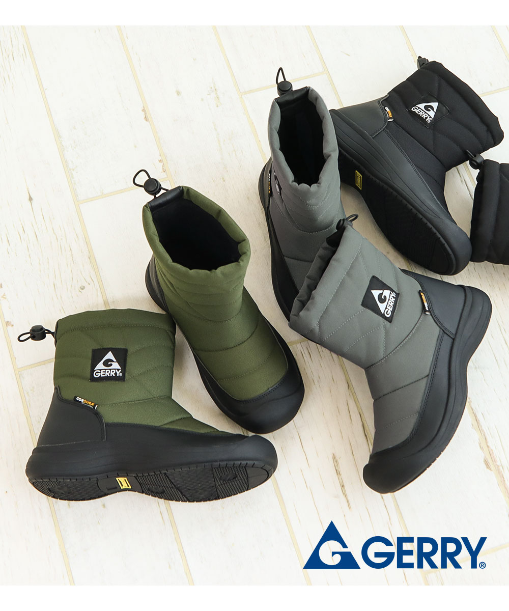 gerry ダウンブーツ レディース ブーツ スノーブーツ コーデュラ 撥水 あったか 防寒 アウトドア 冬 ジェリー 黒 カーキ グレー 5569 :gr-5569:Jerico Yahoo ...