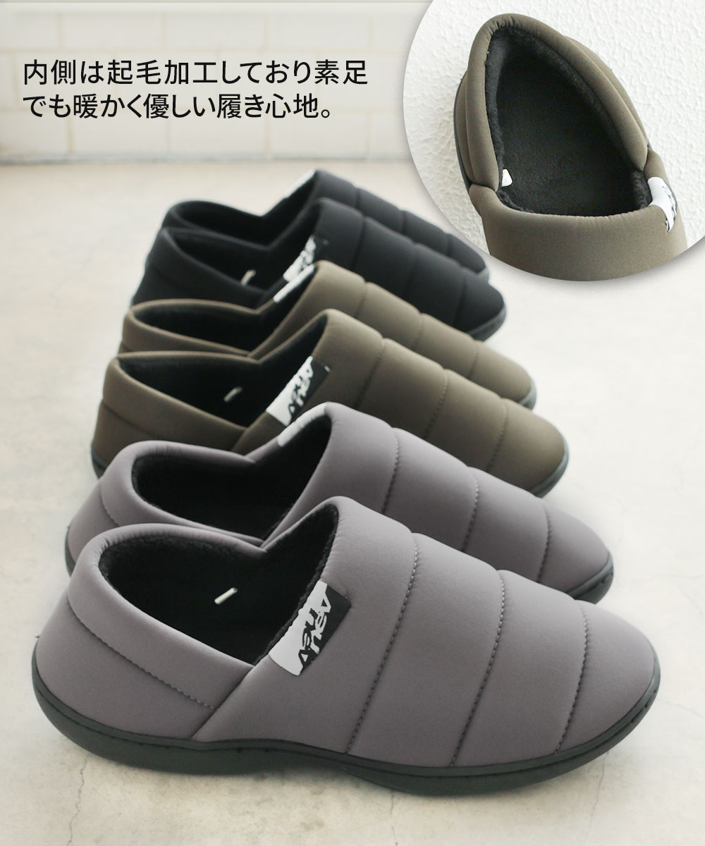 NEV SURF nev モックシューズ メンズ 2way かかとが踏める スリッポン キルティング アウトドア 靴 クロッグ サボ サンダル キャンプシューズ シューズ 軽い 206 ネブ ...