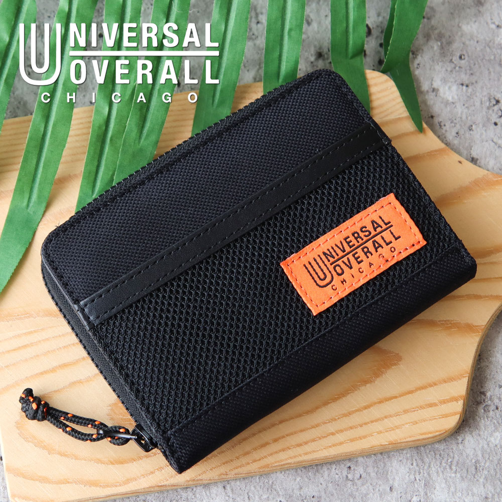 UNIVERSAL OVERALL ユニバーサルオーバーオール 二つ折り 財布 軽量 カード メンズ レディース おしゃれ ブラック uv511qg : Jerico Yahoo!店 - 通販 ...