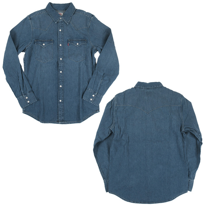 Levi's リーバイス デニムウエスタンシャツ ダークウォッシュ 85745-0001 :levis-85745-0001:カジュアル ...