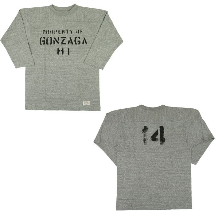 WAREHOUSE ウエアハウス Lot 4063 7分袖フットボールT GONZAGA HI : カジュアルショップ JOE - 通販 - Yahoo!ショッピング