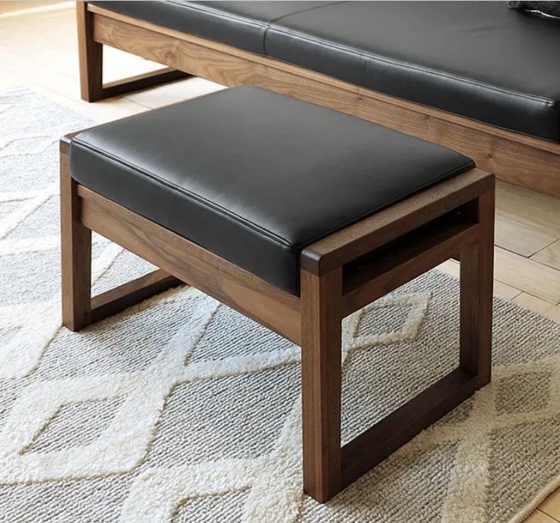 シラカワ/飛騨の匠工房・スツール、ウォールナット材、和モダンテイスト、帆布生地、本革 : JOYSTYLE interior - 通販 - Yahoo!ショッピング