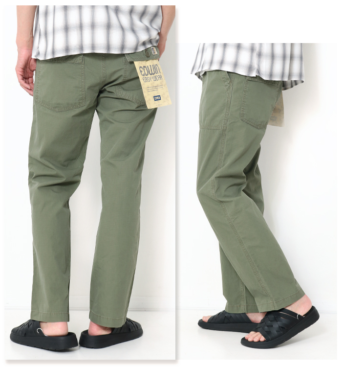 EDWIN エドウィン メンズ ベイカーパンツ イージーパンツ 夏 ベーカーパンツ EEW04 涼しい ラク 軽い カジュアル ブランド ベージュ カーキ プレゼント 父の日 : jxt ...