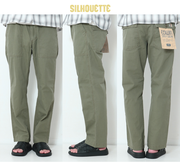 EDWIN エドウィン メンズ ベイカーパンツ イージーパンツ 夏 ベーカーパンツ EEW04 涼しい ラク 軽い カジュアル ブランド ベージュ カーキ プレゼント 父の日 : jxt ...