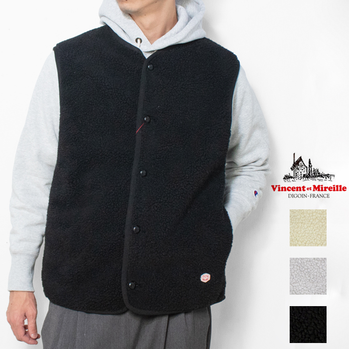 VINCENT ET MIREILLE（ヴァンソン エ ミレイユ） ボアベスト メンズ